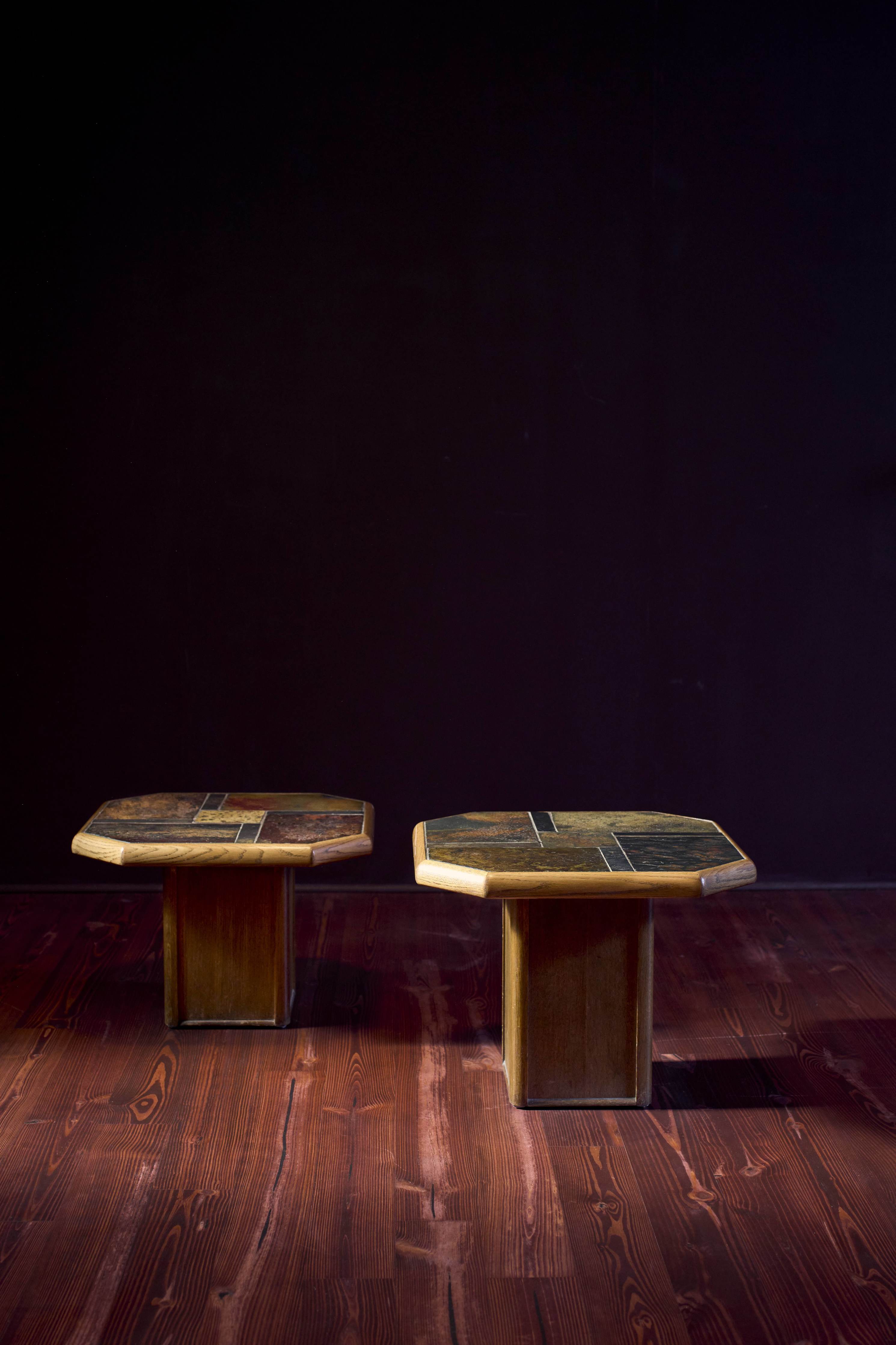 Pair of Mid-Century Slate Drinking Tables – album